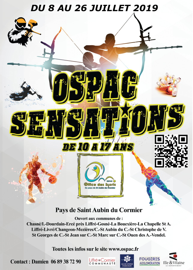 OSPAC Sensations 2019 : Début des inscriptions le Lundi 13 Mai ! - OSPAC